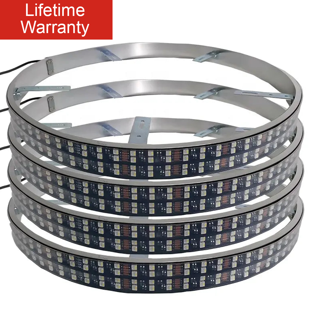 Quad 4 Row Super Bright Pure White LED 17" Wheel Lights – Torque Supply Co